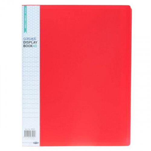 CONCEPT A4 40 POCKET DISPLAY BOOK CDU - Hunt Office Ireland