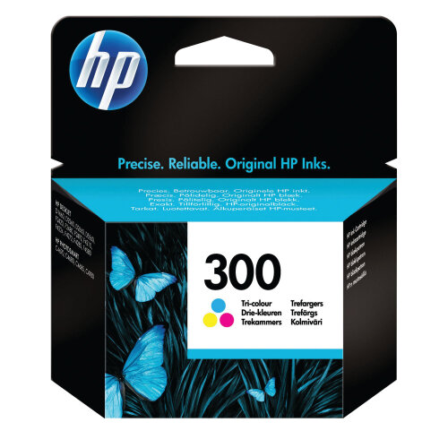 HP 300 Tri Colour Ink Cartridge CC643EE - Hunt Office Ireland