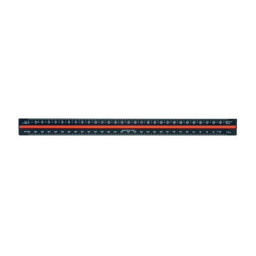 Linex Scale Ruler Triangular Aluminium Colour-coded Scales 1-1 to 1 ...