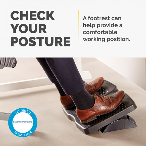 Fellowes Foot Rest Under Desk - Refresh Foot Support Ergonomic Foot ...