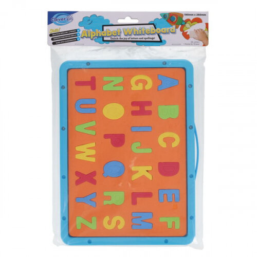 CLEVER KIDZ ALPHABET WHITEBOARD 190MMX260MM - Hunt Office Ireland