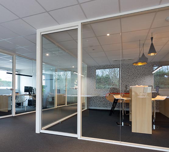 hOyez H7T Partitioning - Frameless Glass Partitions Without Any ...