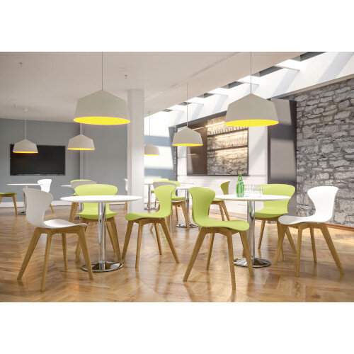 Frovi EGO Canteen Chair With Black Oak 4 Leg Wooden Frame ...