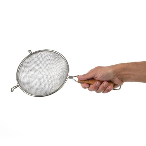 Vogue Double Mesh Sieve Black Handle - 200mm 8" - HuntOffice