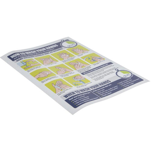 How To Wash Your Hands Vinyl Sticker A4 Size - HuntOffice