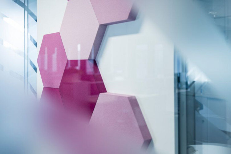 Fluffo SOFT Acoustic Wall Panel - Hexa M - Hunt Office Ireland