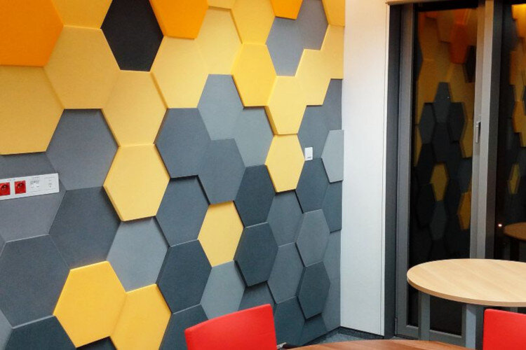 Fluffo SOFT Acoustic Wall Panel - Hexa M - Hunt Office Ireland