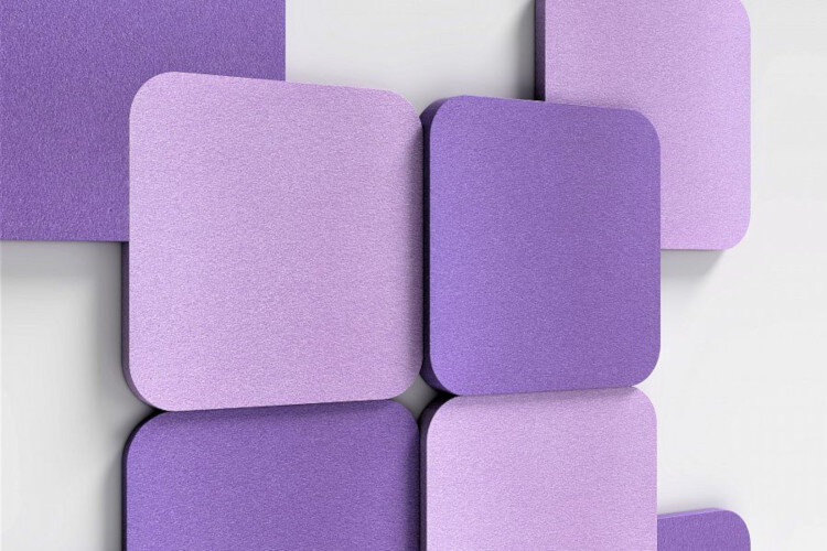 Fluffo SOFT Acoustic Wall Panel - Tele Cut L - Hunt Office Ireland
