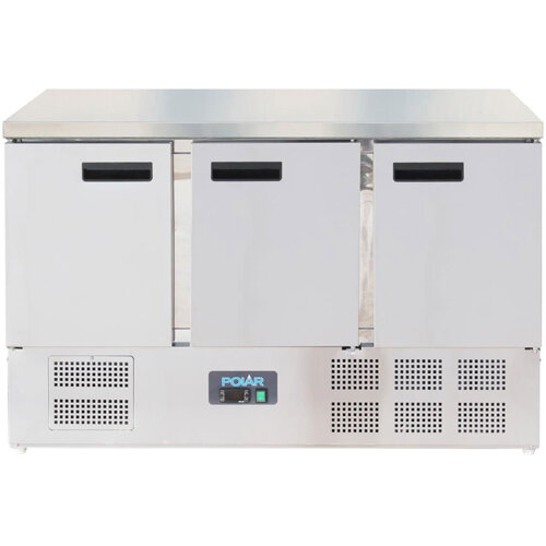Polar G-Series Triple Door Counter Fridge 368Ltr - HuntOffice.ie