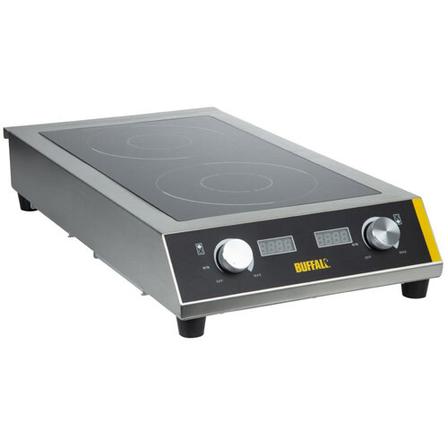 Buffalo Heavy Duty Double Induction Hob 7kW - HuntOffice.ie