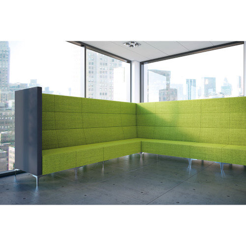 Frovi HUDDLE MODULAR High Seating 2 Seater Unit With Black Feet ...