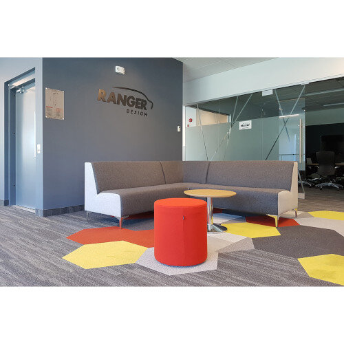 Frovi HUDDLE MODULAR Low Seating 2 Seater Unit With Black Feet ...