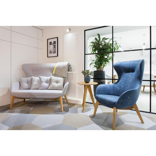 Frovi ILK LOW 2 Seater Sofa With Natural Oak 4 Leg Base ...