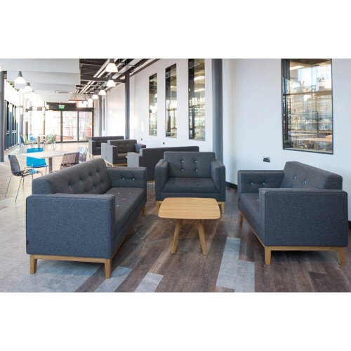 Frovi JIG 3 Seater Sofa With Black Oak Frame H830xW2000xD760mm 430mm ...