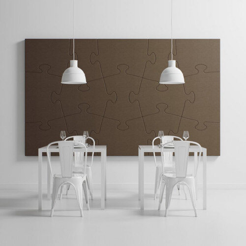 Puzzle Modular Acoustic Wall Panel 595x805mm Small Edge - Hunt Office ...