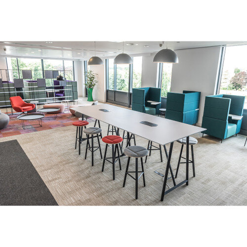 Frovi RELIC Bench Table With Raw Steel Frame W3600xD900xH750mm - Hunt ...