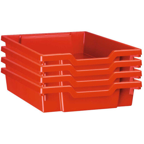 Shallow Container Green 75mm Deep - HuntOffice Ireland