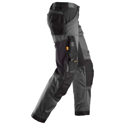 Snickers 6351 AllroundWork, Stretch Loose fit Work Trousers Steel Grey ...