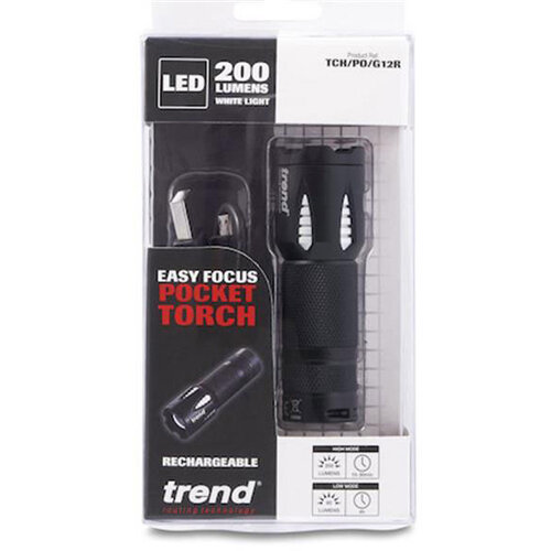 TCH/PO/G12R-Rechargeable-LED-Pocket-Torch-200-Lumens-HuntOffice.ie