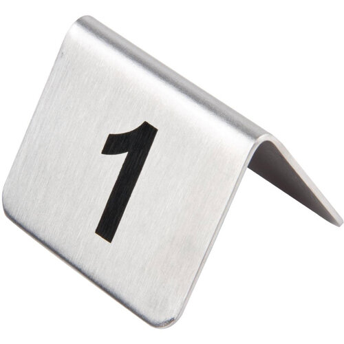 Stainless Steel Table Numbers 1-10 (Pack of 10) - HuntOffice.ie