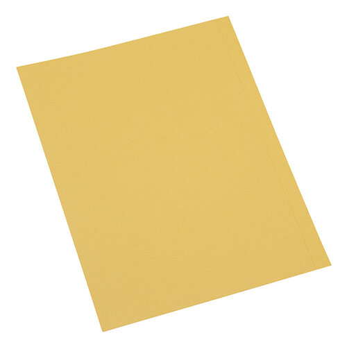 A4 Square Cut Folder Recycled Pre-punched Yellow Pack 100 5 Star - Hunt ...
