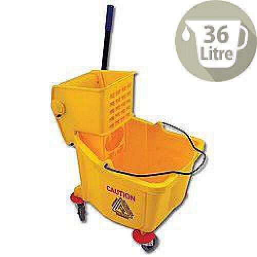 Bentley Heavy Duty Mobile Mop Unit 36L Yellow SPC/MB01/Y - Hunt Office ...