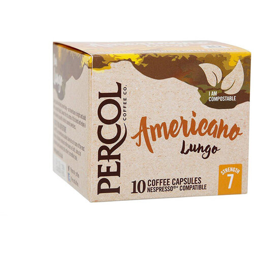 Percol Americano Lungo Nespresso Compatible Capsules Coffee Strength 7 ...