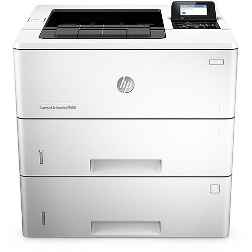 HP M506X Laserjet Enterprise Printer 45ppm Mono 3 Paper Trays Ref ...
