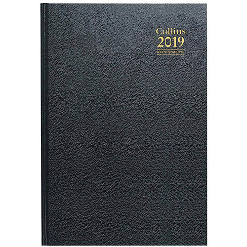 Collins A53 2019 A5 Appointment Diary Day to A Page Assorted Colours ...