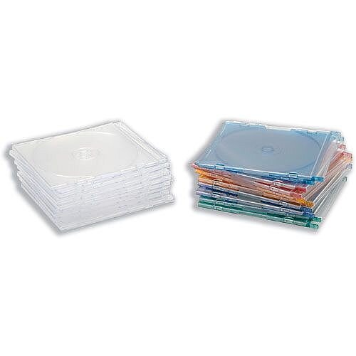 Compucessory CD Case Slimline Jewel for 1 Disk Assorted Pack 100 - Hunt ...