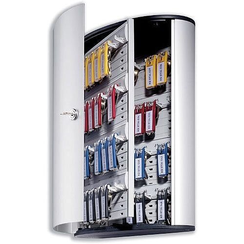 Durable Key Safe Cabinet 48 Key Capacity Silver - Hunt Office Ireland