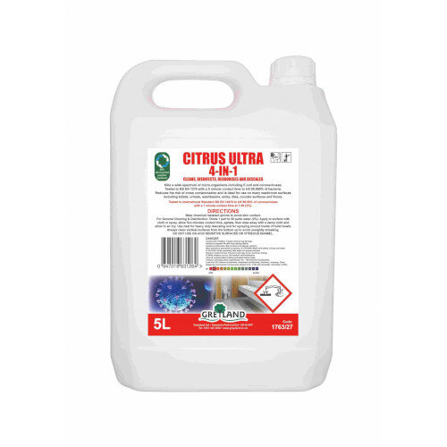 Citrus Ultra 4-in-1 Disinfectant 5 Litre - Hunt Office.ie