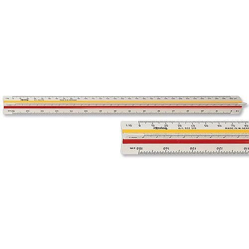 Rotring Triangular Reduction Scale Engineer Plastic Fluted DIN ISO 5455 ...