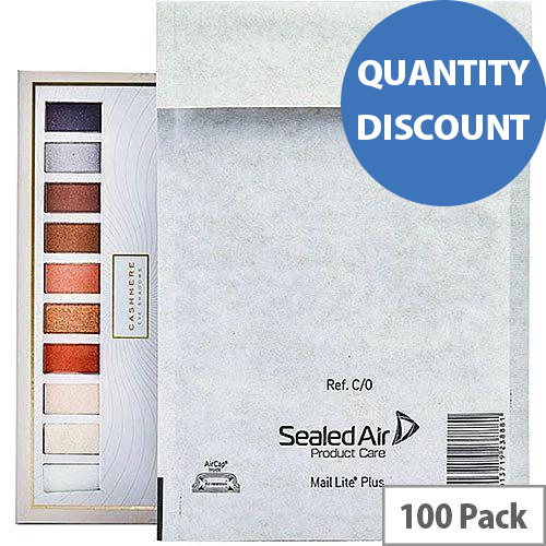 Mail Lite Plus Bubble Lined Size D/1 180x260mm Oyster White Postal Bags ...