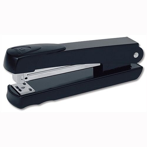 Rexel Meteor Stapler Metallic Black Half Strip - Hunt Office Ireland