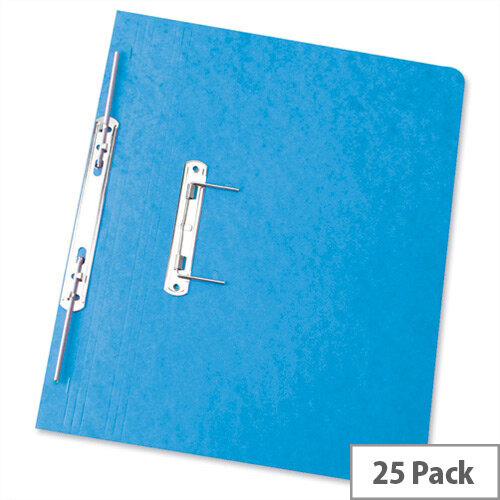 Foolscap Spiral Transfer Spring File Blue 32mm Pack 25 Elba Boston ...