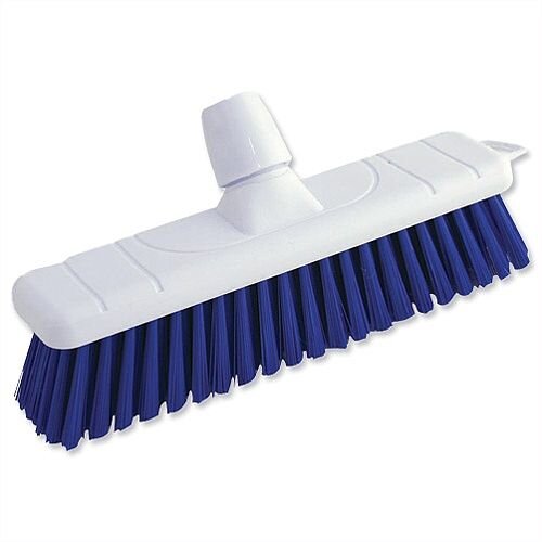 Colour Coded Soft Broom 12 Inch Head Blue SPC20136B - Hunt Office Ireland