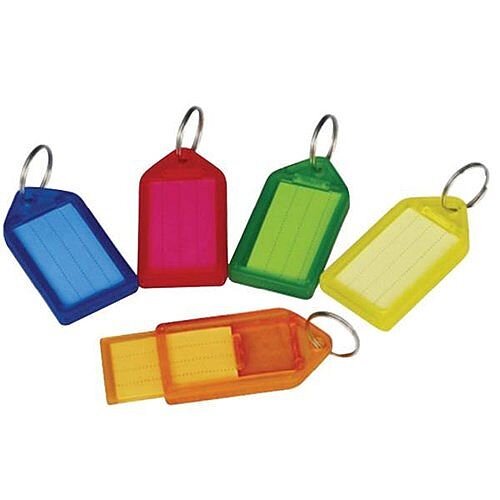 5 Star Key Hanger Sliding with Fob Label Area 52x32mm Tag Size Large ...