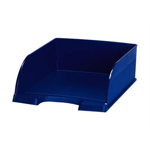 Plus Jumbo Blue Letter Tray Deep Sided Leitz Pack of 4 - Hunt Office ...