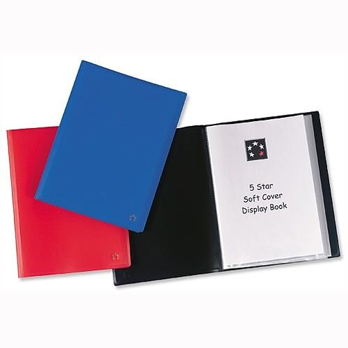 A4 Display Book Blue Soft Cover 40 Pockets 5 Star - Hunt Office Ireland