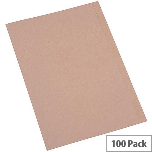 5 Star Eco Square Cut Folders A4 Kraft [Pack 100] - Hunt Office Ireland