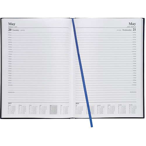 5 Star Office 2019 Appointment Diary Day to A Page A4 Blue . - Hunt ...