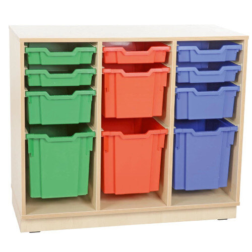 Tray Storage Medium Level Cabinet For Plastic Containers 3 Rows With ...