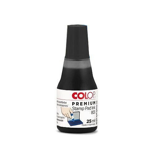 COLOP Stamp Pad ink801 25ml for re-inking stamp pads Pack of 1 - Hunt ...