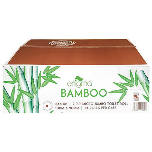 Lucart Toilet Roll Micro Jumbo Bamboo 2-Ply 100m Pack of 24 BAM101 ...