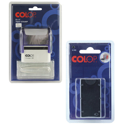 Colop Printer 40/2 DIY Text Stamp with Free Stamp Pad EM813714 - Hunt ...
