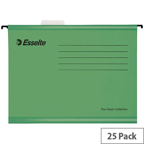 Esselte Green Pendaflex Suspension File A4 Pack of 25 - Hunt Office Ireland