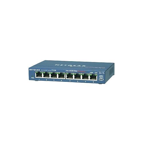 Netgear ProSafe FS108 8 Ports Ethernet Switch 2 Layer Supported Desktop ...