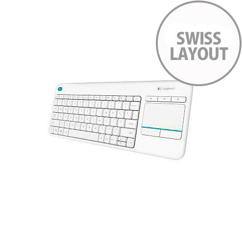 Logitech K400 Plus Keyboard Wireless Connectivity RF White USB ...