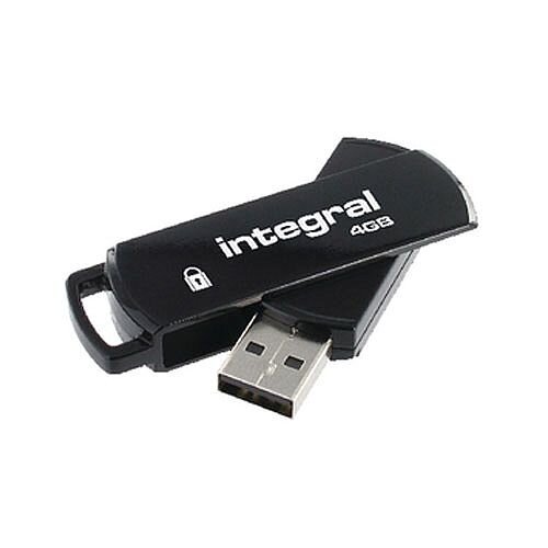 Integral Black Secure 360 Secure Lock II Encrypted USB Memory Stick 4GB ...